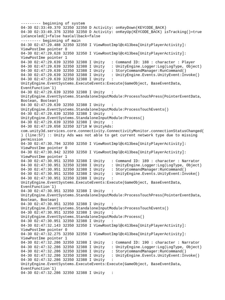 Mod Menu Log - Interactive - Romance.story | PDF | Logging | Computer Data