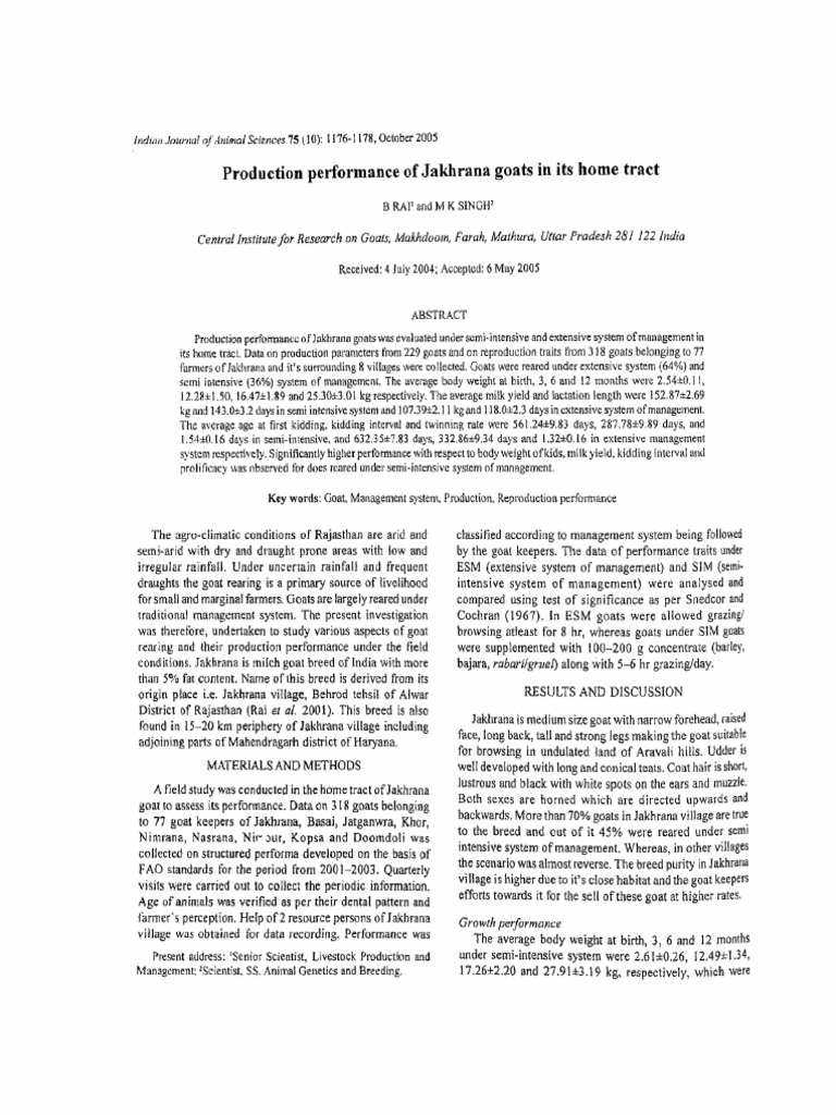 Ojsadmin,+ijans 10 Article 15 | PDF | Goat | Milk