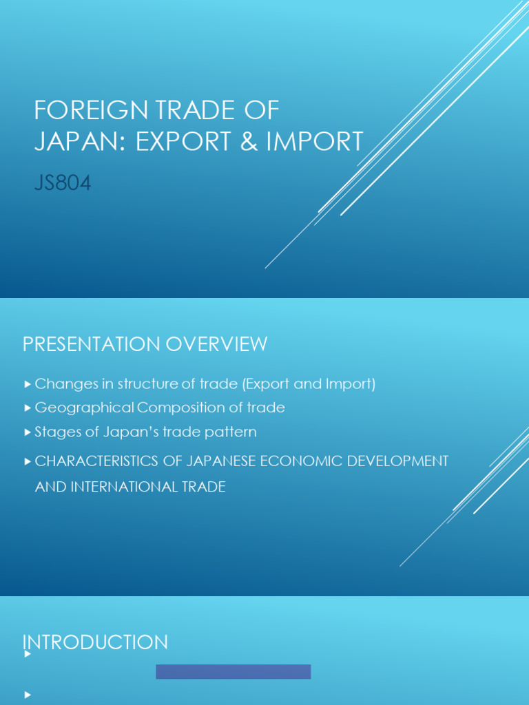 9. Foreign trade of Japan | PDF | Exports | Japan