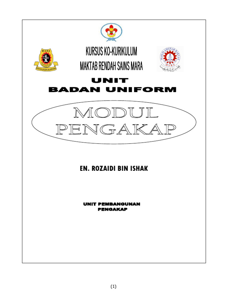 modul pengakap mrsm | PDF