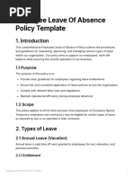 Target Leave of Absence Guidelines | PDF | Sick Leave | Parental Leave