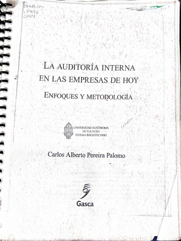 Libro de Auditoria Interna | PDF