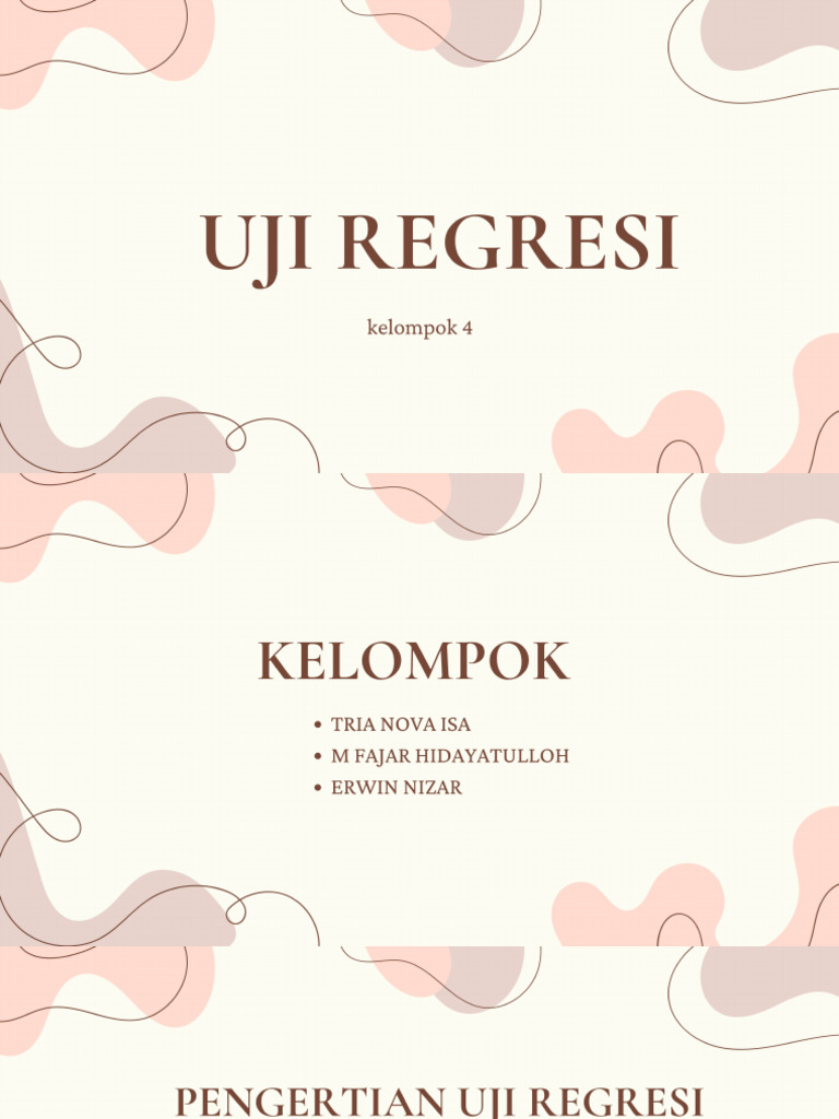 Uji Regresi Kelompok4 2 | PDF
