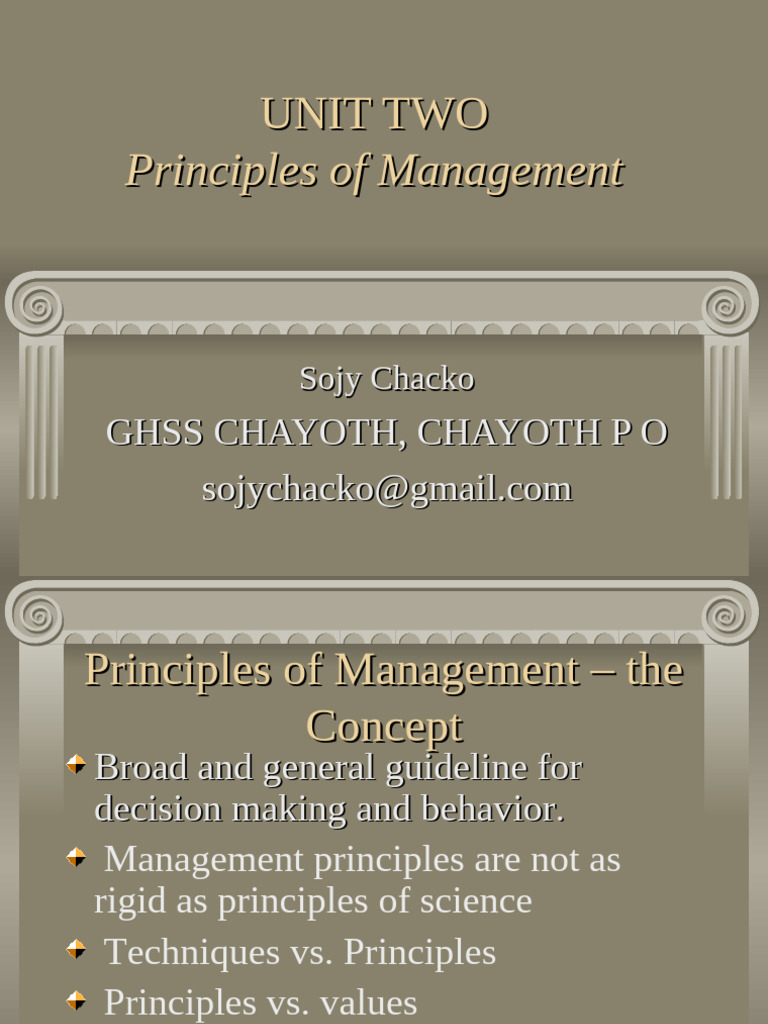 Principles of Management Overview | PDF