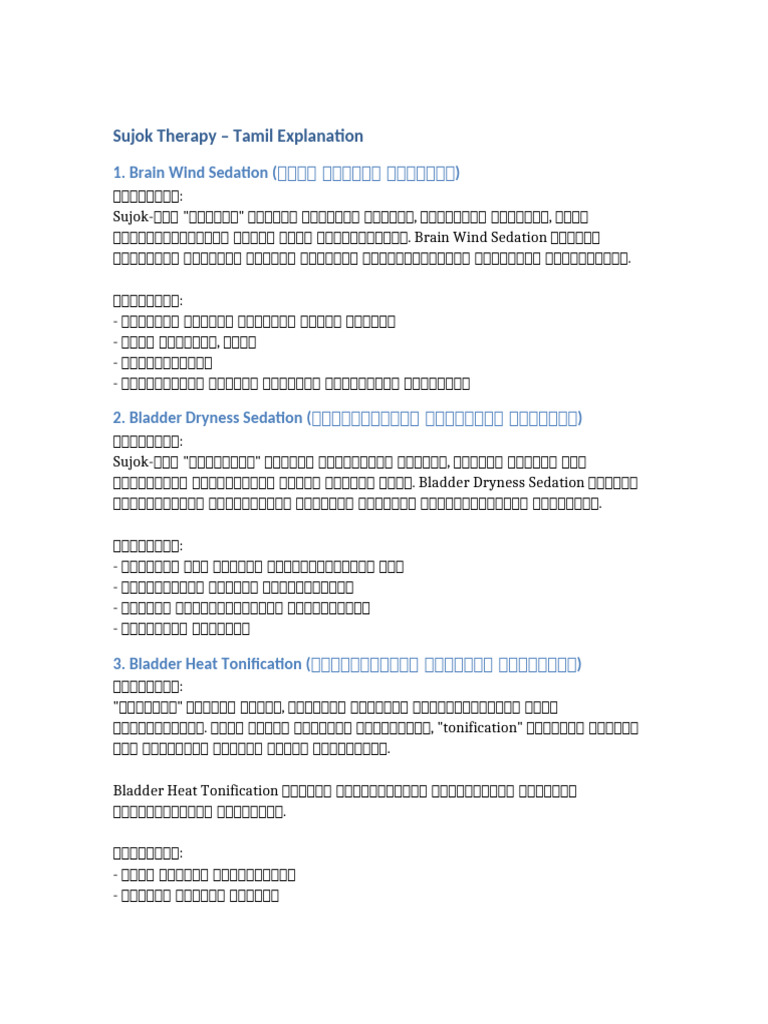 Sujok Treatment | PDF