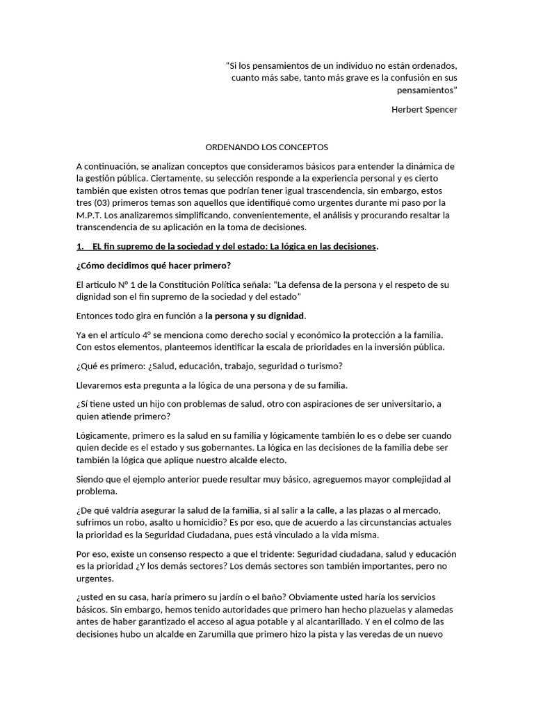 Ordenando Los Conceptos - Alcaldes Electos TEXTO | PDF | Presupuesto | Balance presupuestario ...
