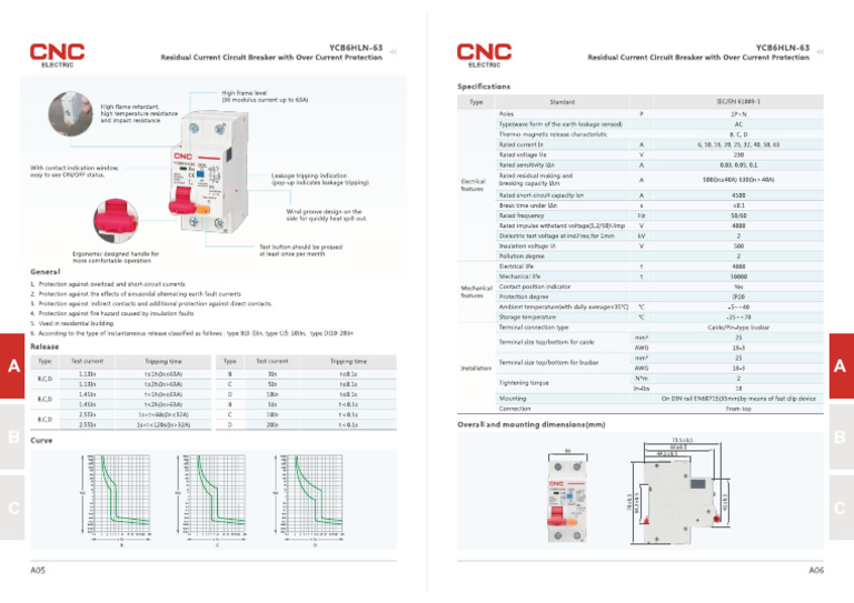 Datasheet RCBO | PDF