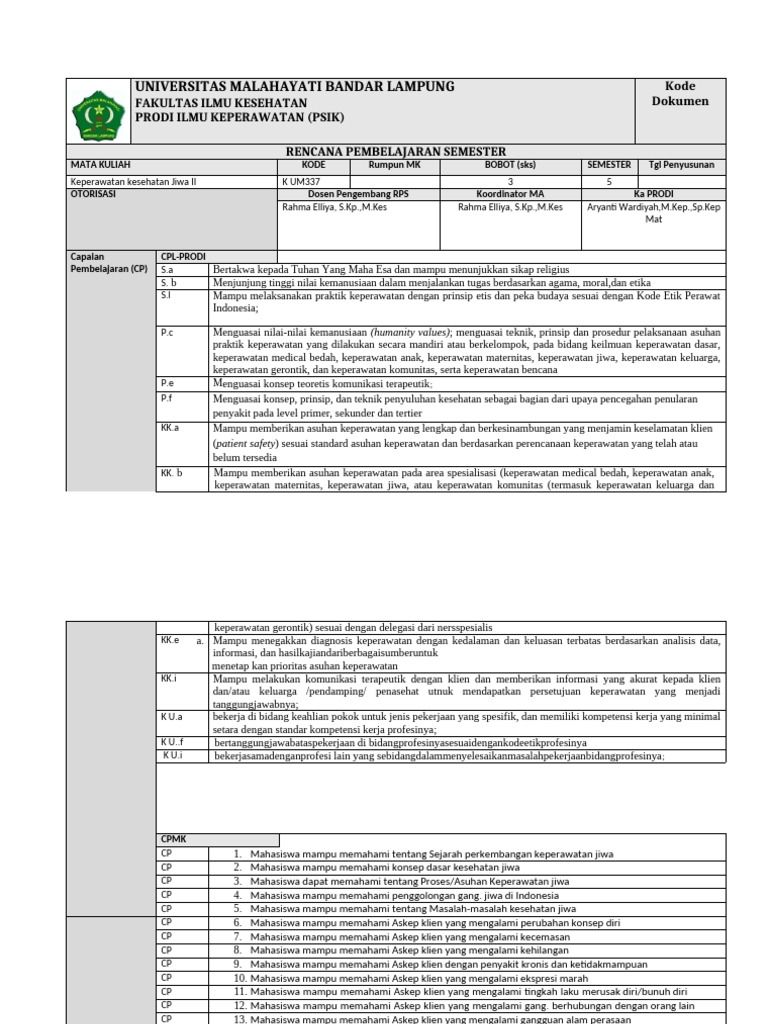 Form RPS Kep. Jiwa II | PDF