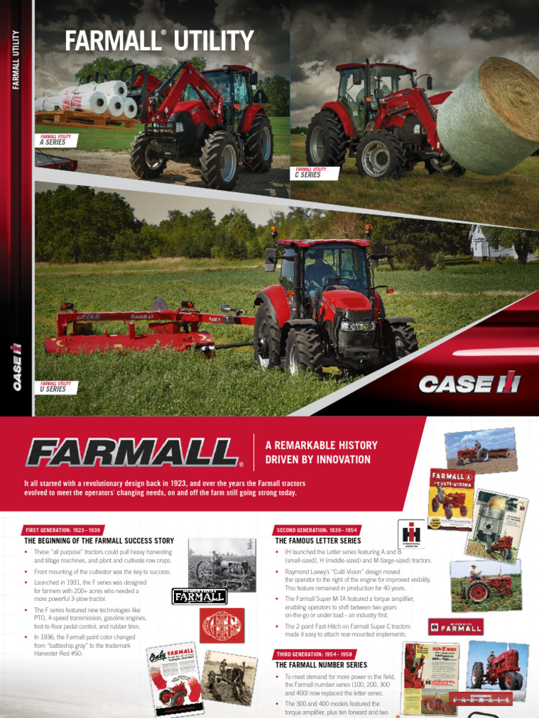 Farmall Utility Brochure 03-23 CIH23022801 Pages-1 | PDF | Tractor | Truck