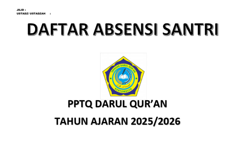Cover Absen (1) 5 | PDF