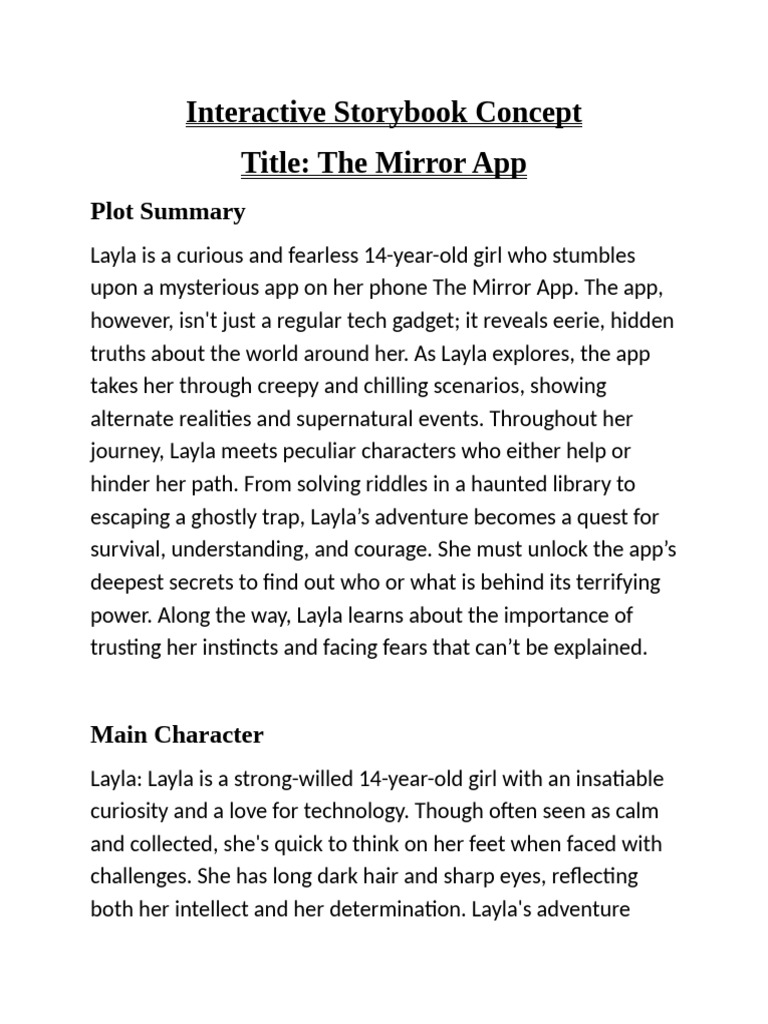 Interactive Storybook Concept | PDF