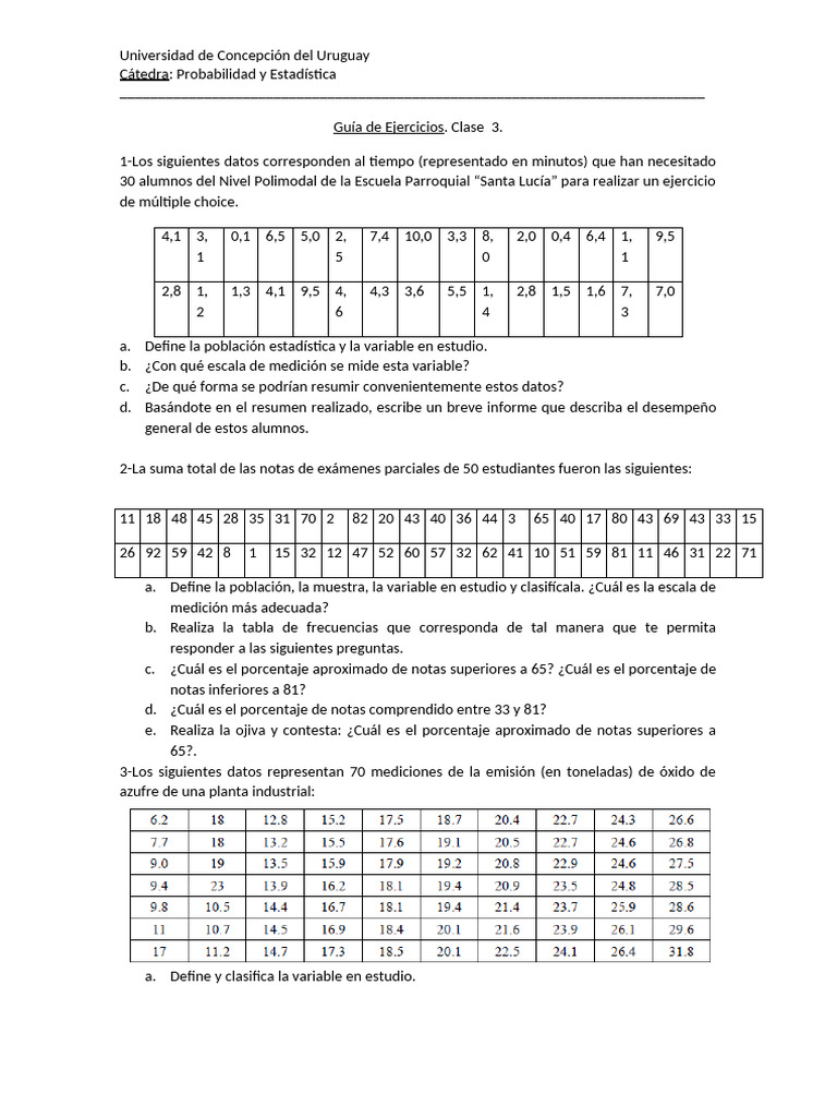 Ejercicios Datos Agrupados. Histogramadocx (3) | PDF