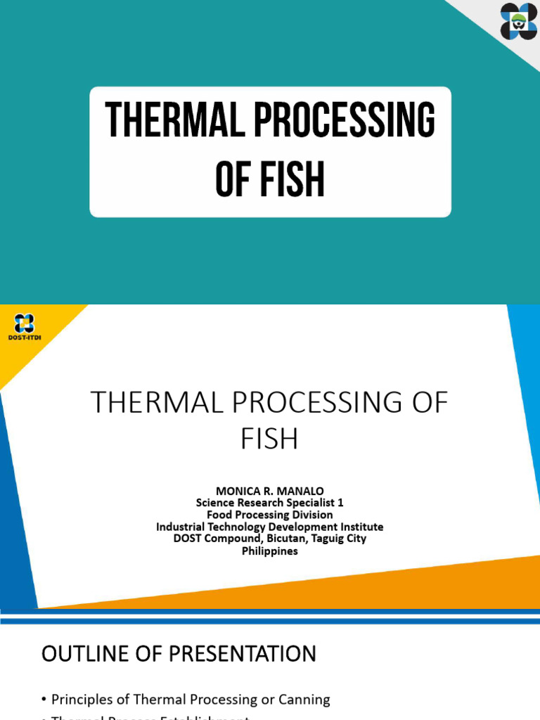 Themal Processing of Fish | PDF | Pressure Cooking | Canning