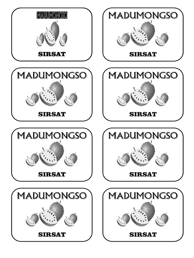 Madu Mongso Label | PDF