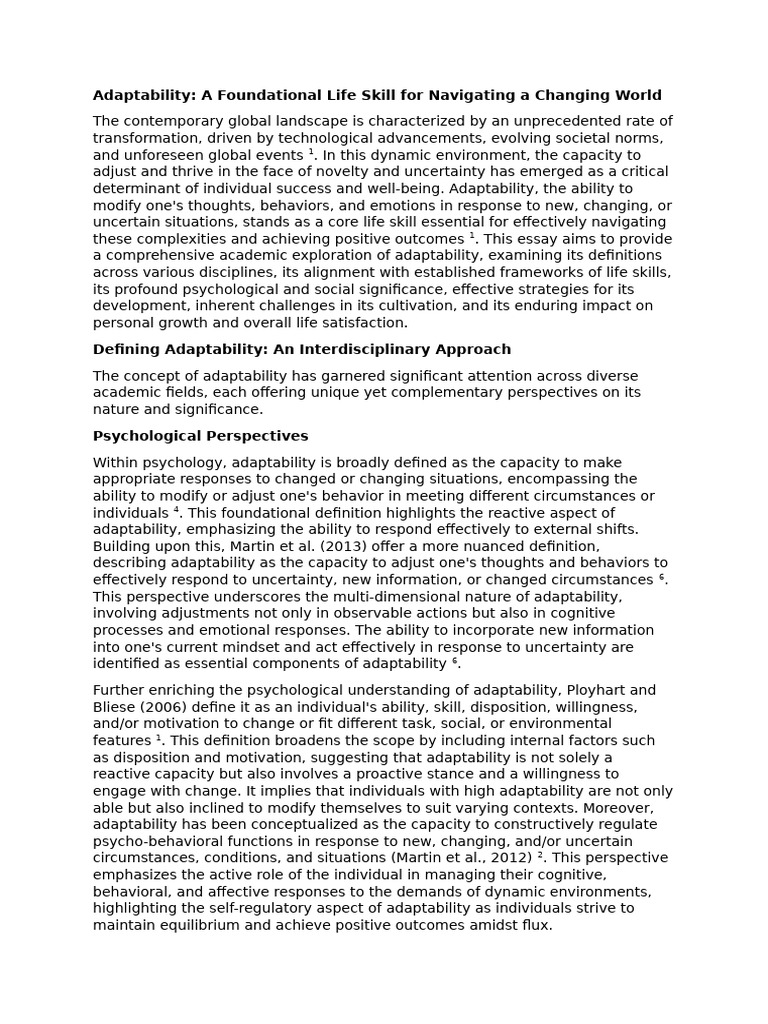 Adaptability Culture and Communication VAC | PDF | Psychological ...