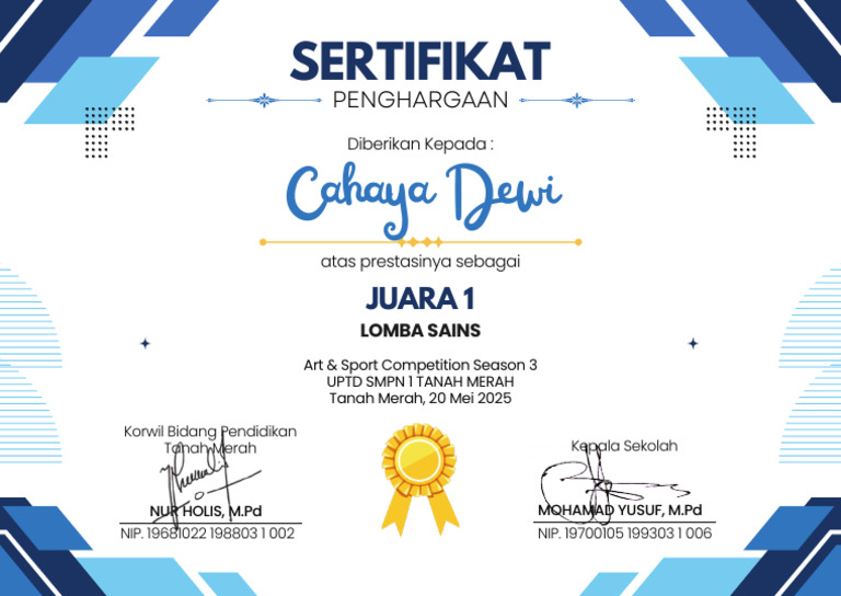 Sertifikat Asc 2025 | PDF