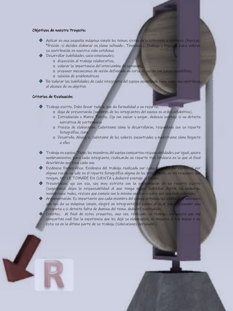 Proyecto - Máquinas Simples | PDF