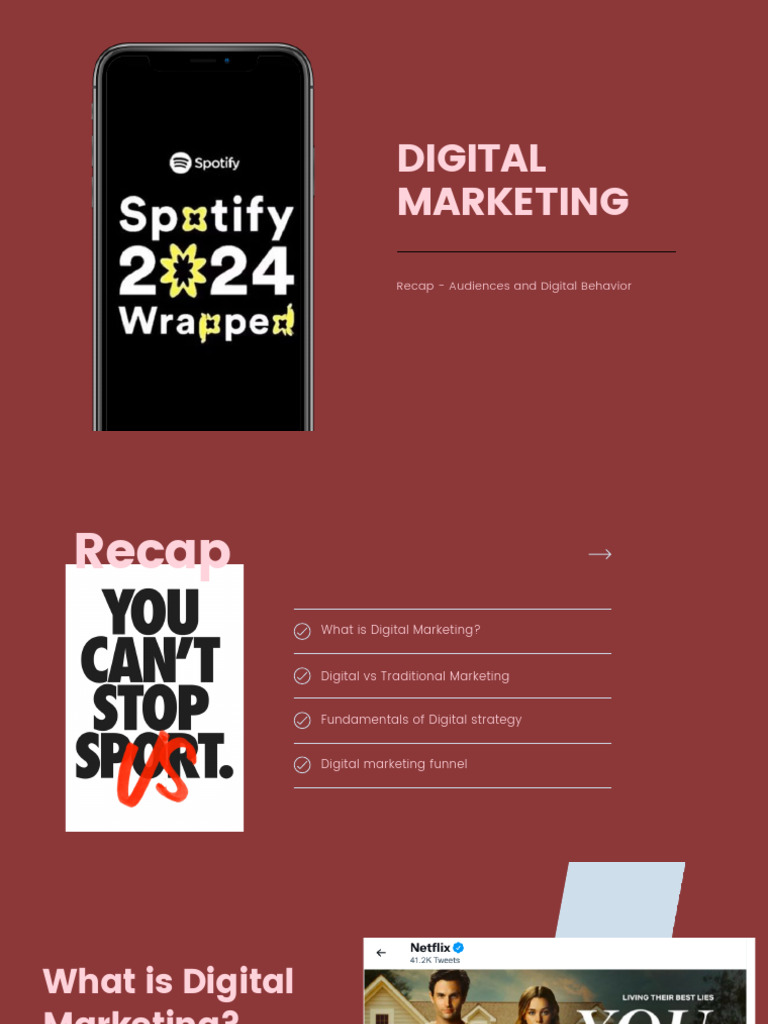 Recap - Audiences and Digital Behavior | PDF | Digital Marketing ...