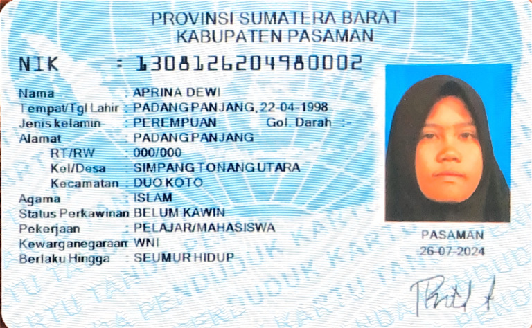 KTP Aprina Dewi | PDF