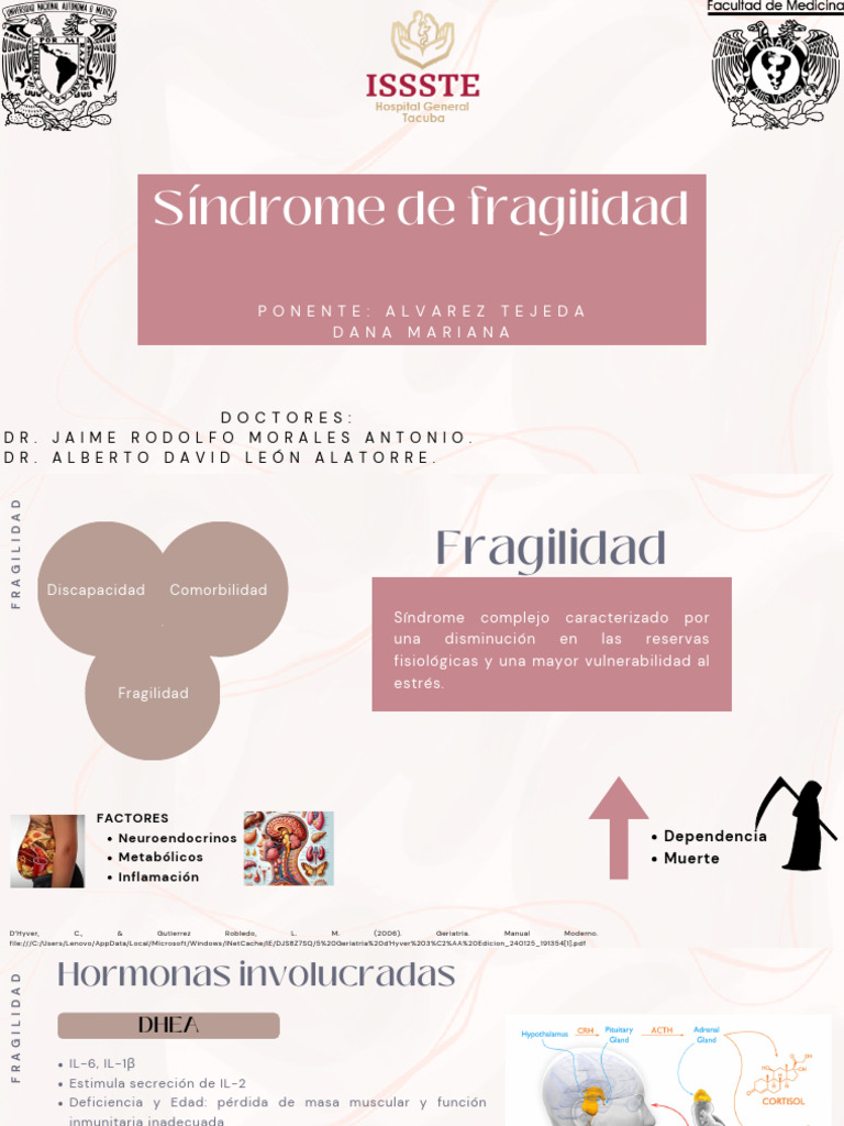 Síndrome de Fragilidad: Diagnóstico y Manejo | PDF | Leptina ...