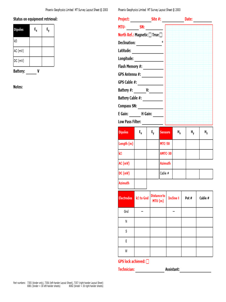 Layout Sheets (LH) 7356 | PDF | Compass | Navigation