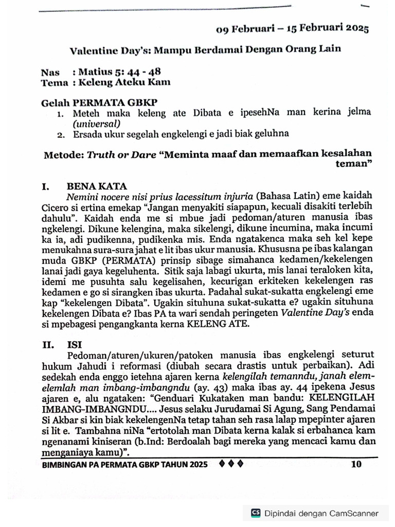 Bahan PA Sektor 16 Februari 2025 | PDF