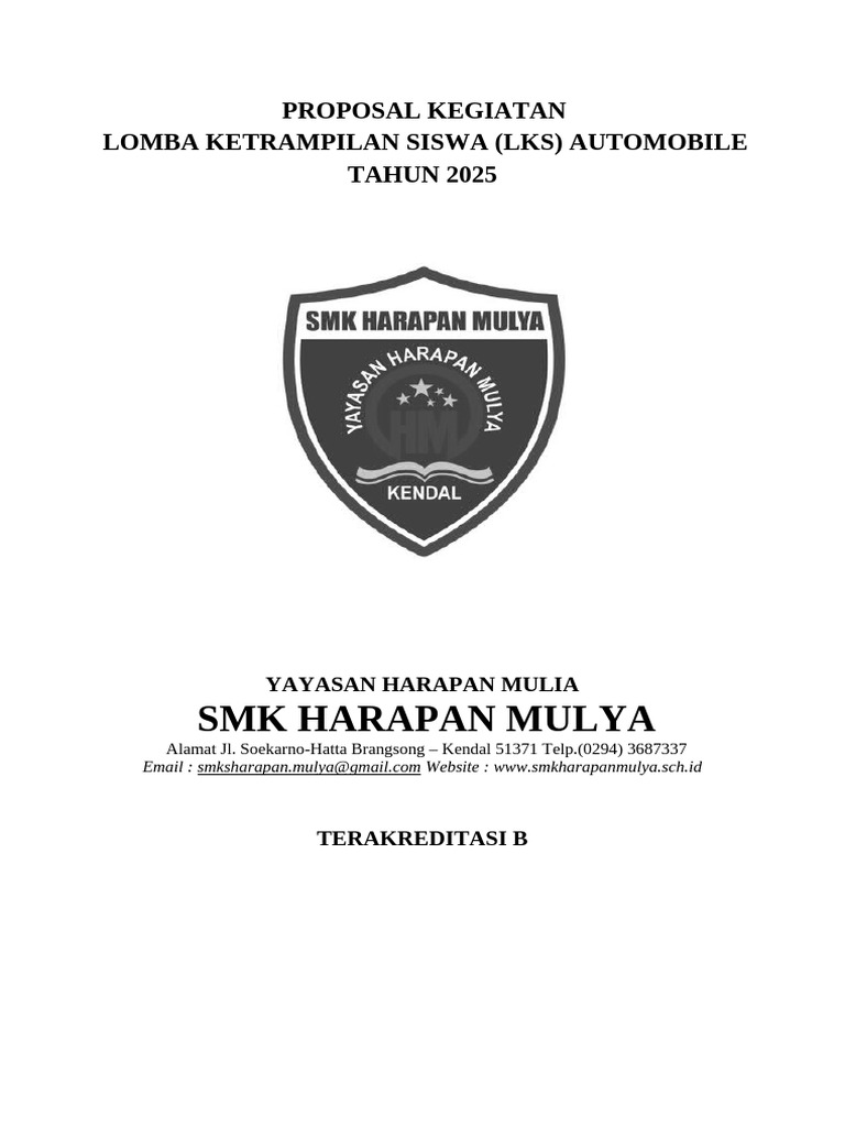 Cover Proposal Kegiatan | PDF