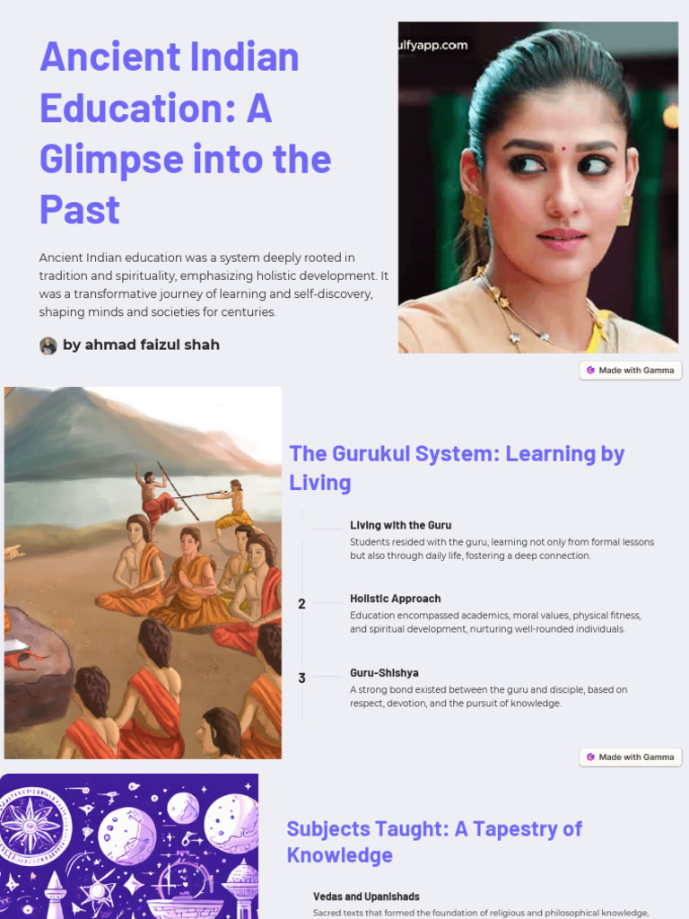 Ancient Indian Education A Glimpse Into The Past - PPTX - 20250520 ...