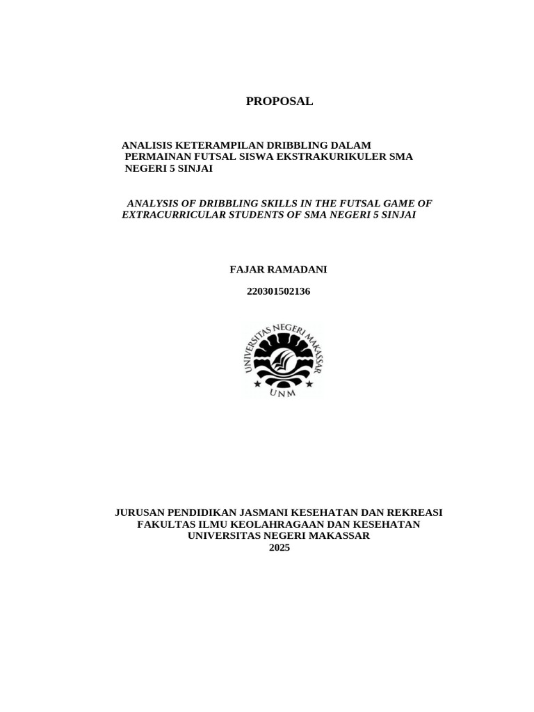 PROPOSAL FAJAR Revisi Pak Ono | PDF