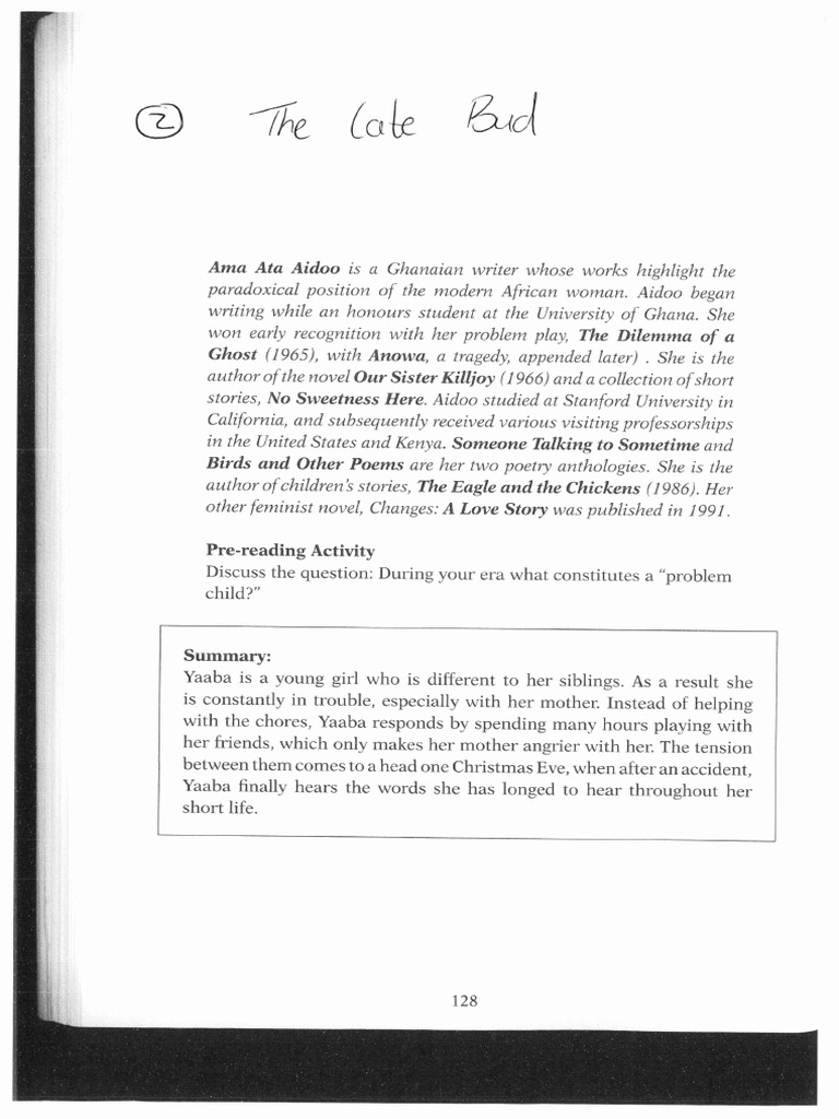 Ss4-The Late Bud | PDF