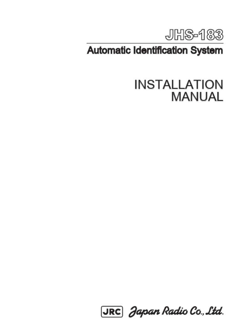 JHS-183 IME 7ZPJD0557A Ed.1 | PDF | High Voltage | Electrical Connector