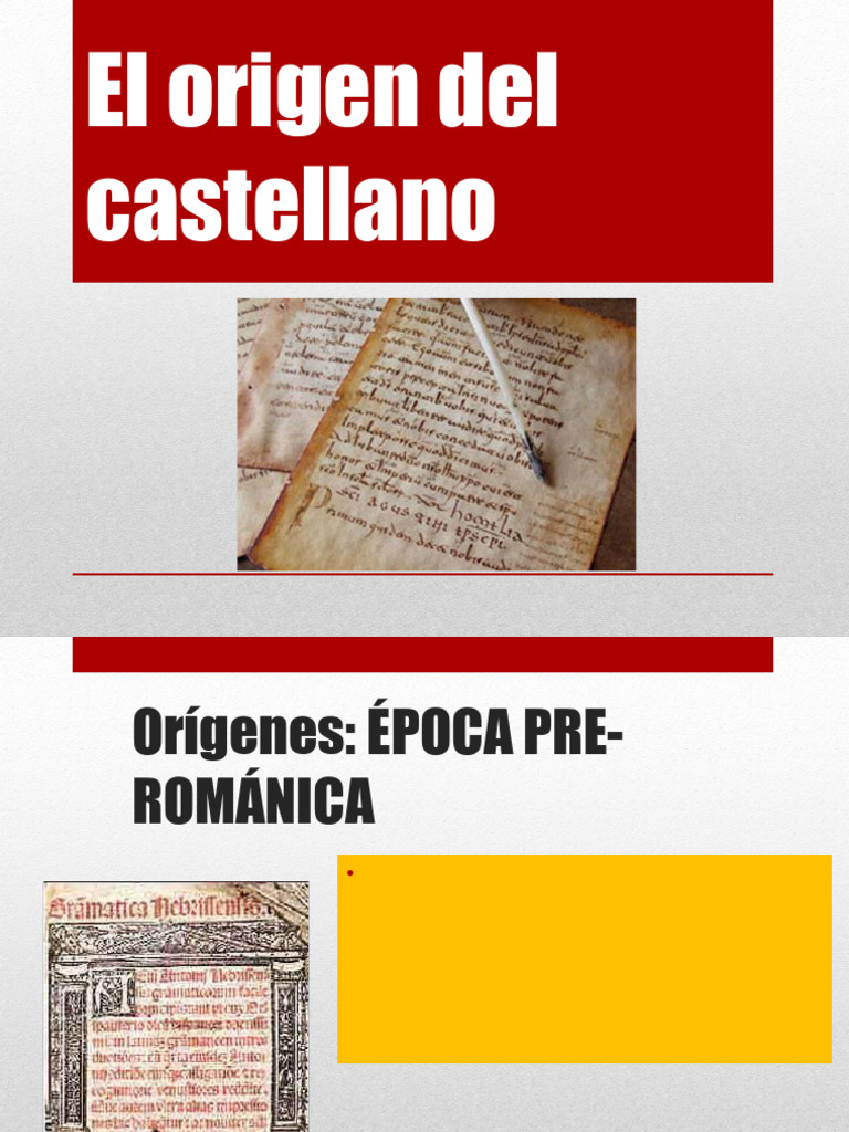 El Origen Del Castellano | PDF | latín | Lengua española