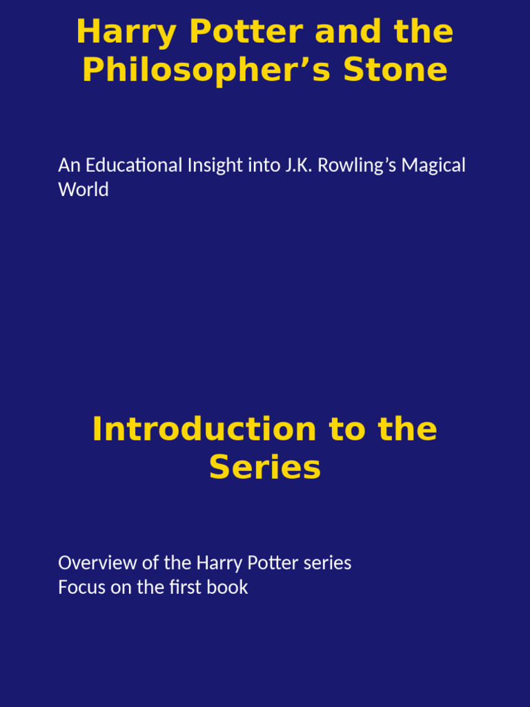 Harry Potter Presentation With Images | PDF