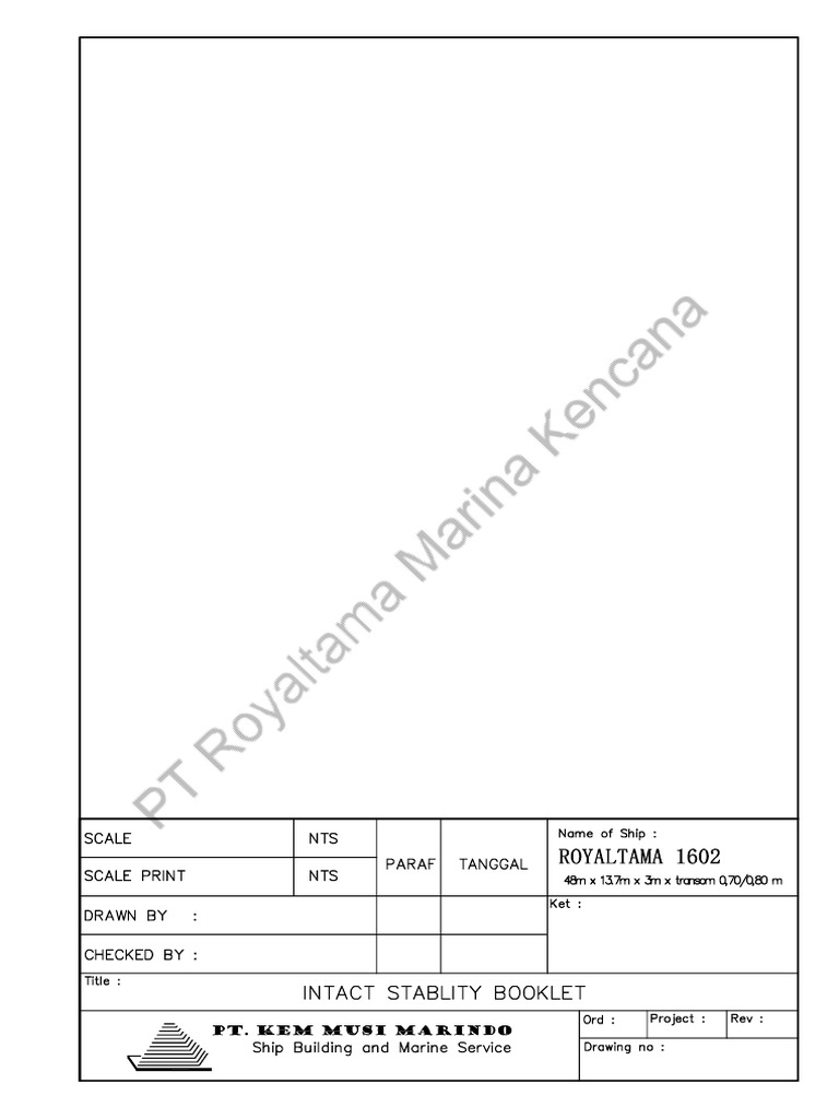 TK. Royaltama 1602 - Stability Booklet Share - Watermark | PDF