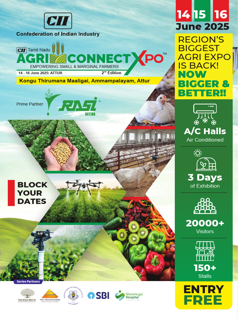 Brochure - CII Agri Connect Xpo 2025 - Stalls HQ - Comp | PDF | Agriculture | Food Industry