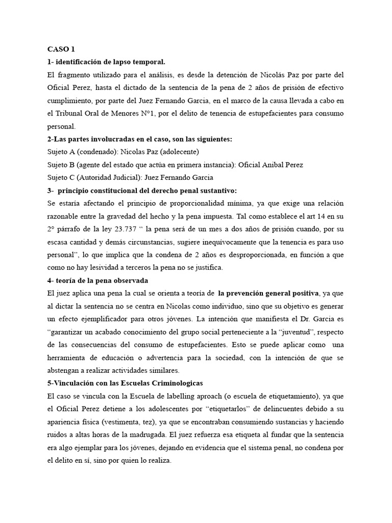 1er TP penal Rodrigo Maciel | PDF | Castigos | Derecho penal