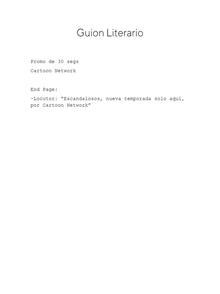 Guion Literario | PDF