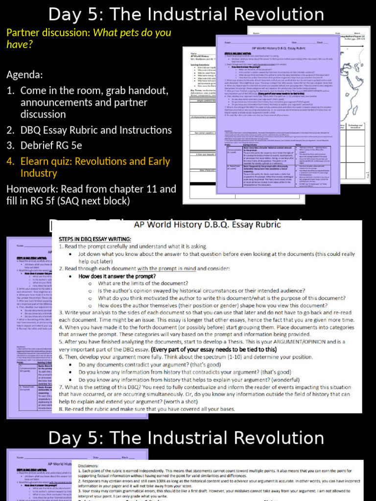 Day 05-The Industrial Revolution | PDF | Industrial Revolution | Fuels