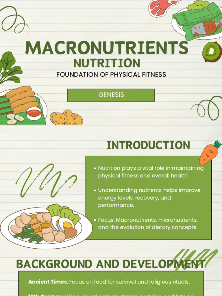 Macronutrients Nutrition | PDF | Nutrients | Nutrition