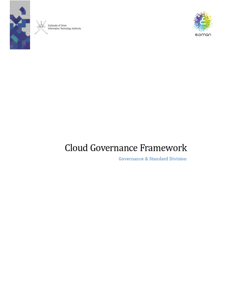 Cloud Governance Framework | PDF | Cloud Computing | Software As A Service