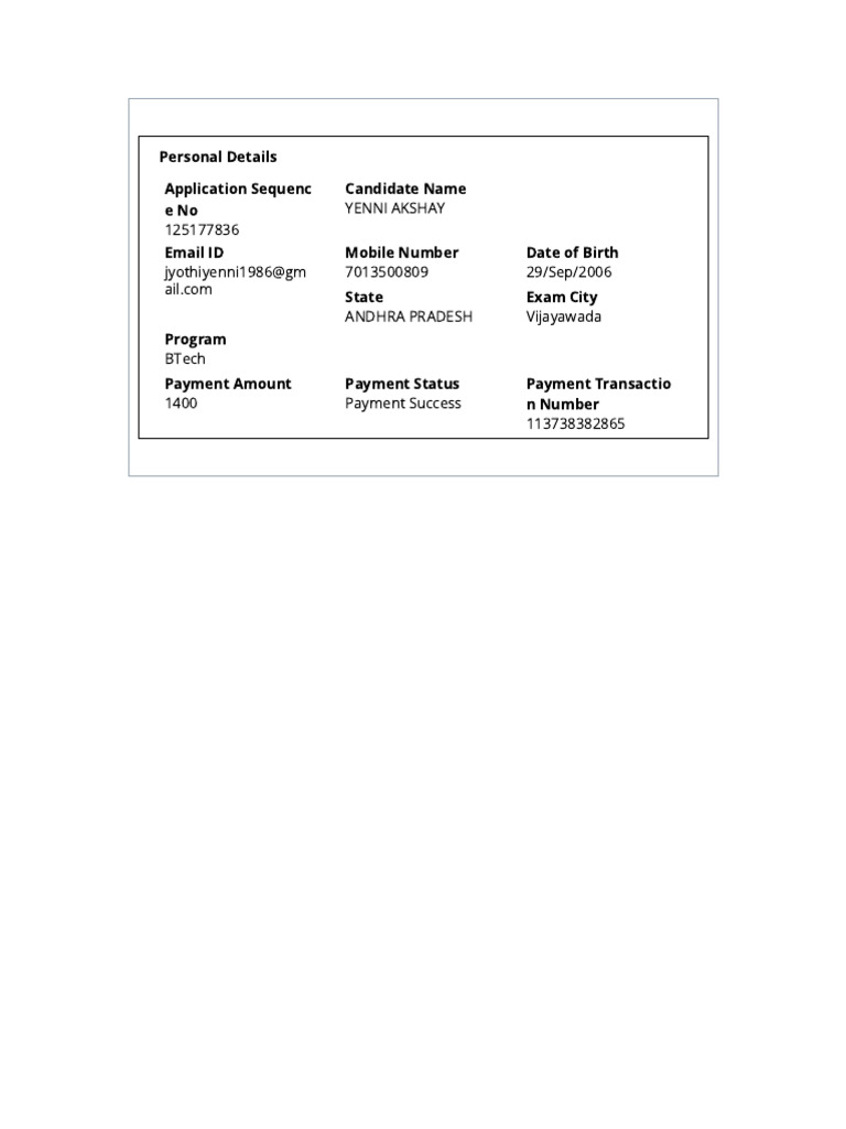 MET Payment Form 2025 | PDF