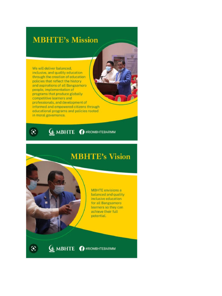 Vision Mission Mbhte | PDF