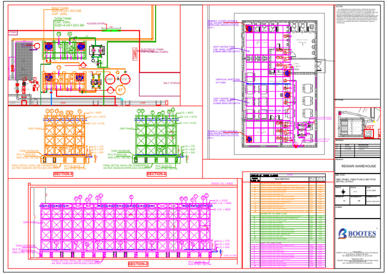 RWH PL SHD 4078 SMC Panel Tank and Section Detail Layout RWH PL SHD 4078 | PDF