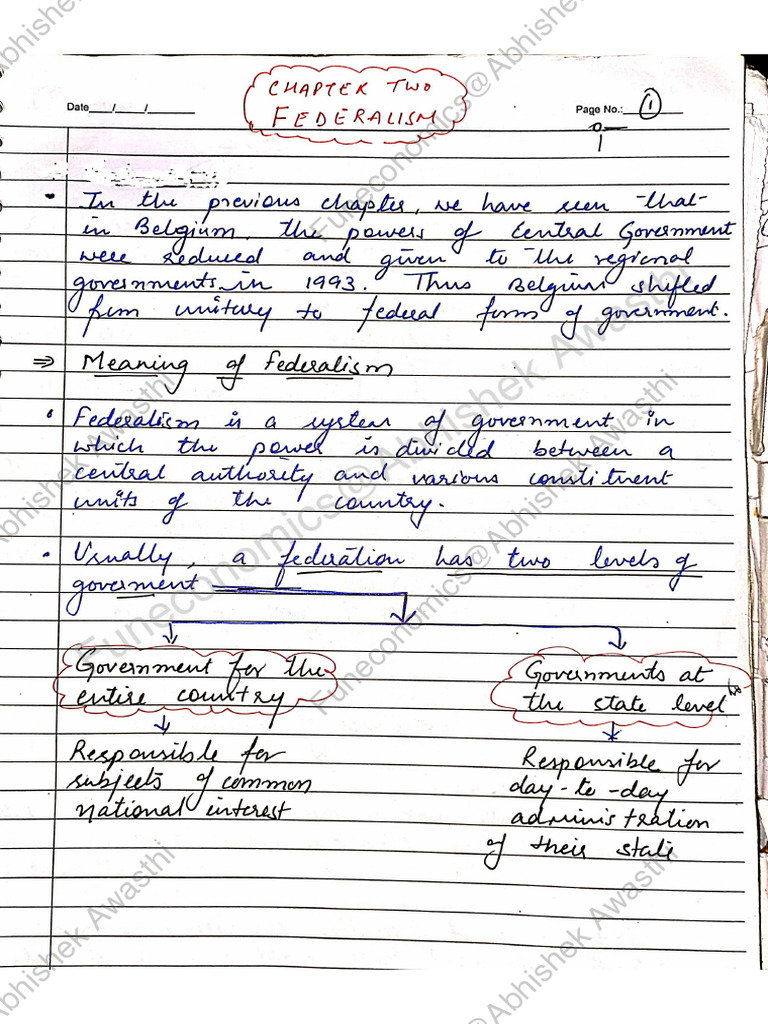 10 Civics Federalism | PDF