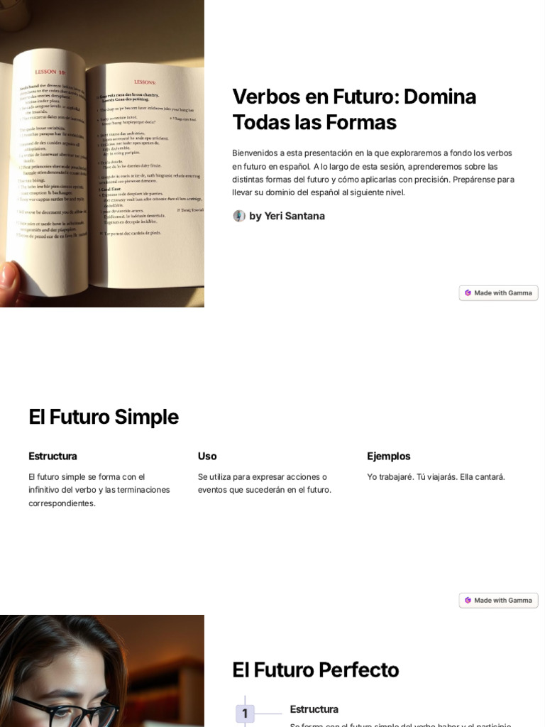 Verbos en Futuro Domina Todas Las Formas | PDF | Verbo