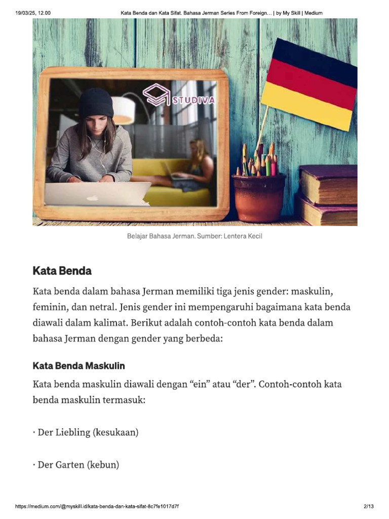 Perkenalan Bahasa Jerman. Bahasa Jerman... S From Foreign - by My Skill - Medium 2 | PDF