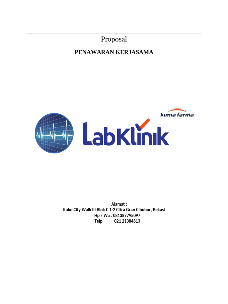 Proposal Rujukan Klinik Asia Medika | PDF