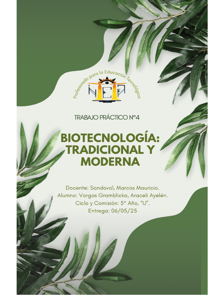 Tp.n°4 Biotec | PDF | Patata | Biotecnología