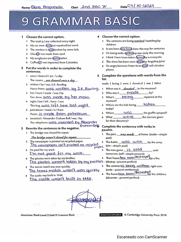 9 Grammar Basic | PDF