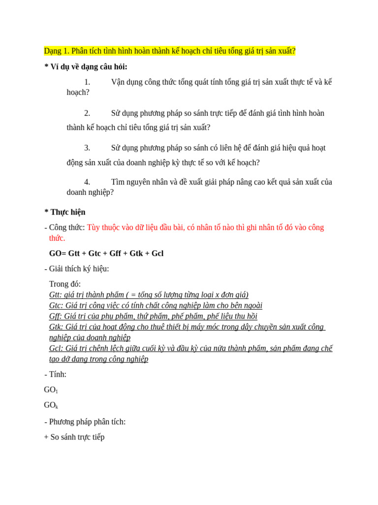 Ôn Tập PTHDKD | PDF